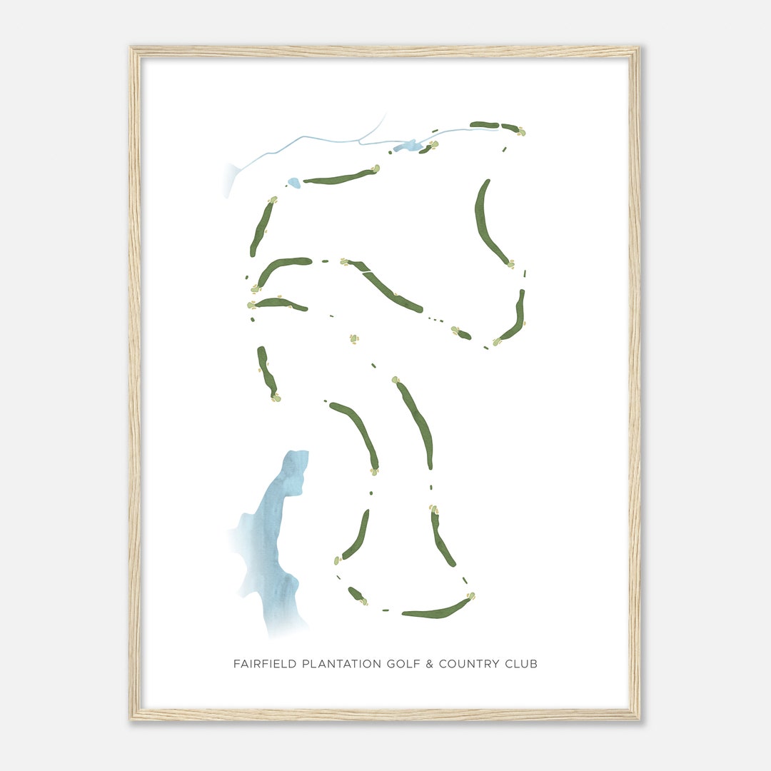 Fairfield Plantation Golf & Country Club, Georgia - Modern Watercolor ...