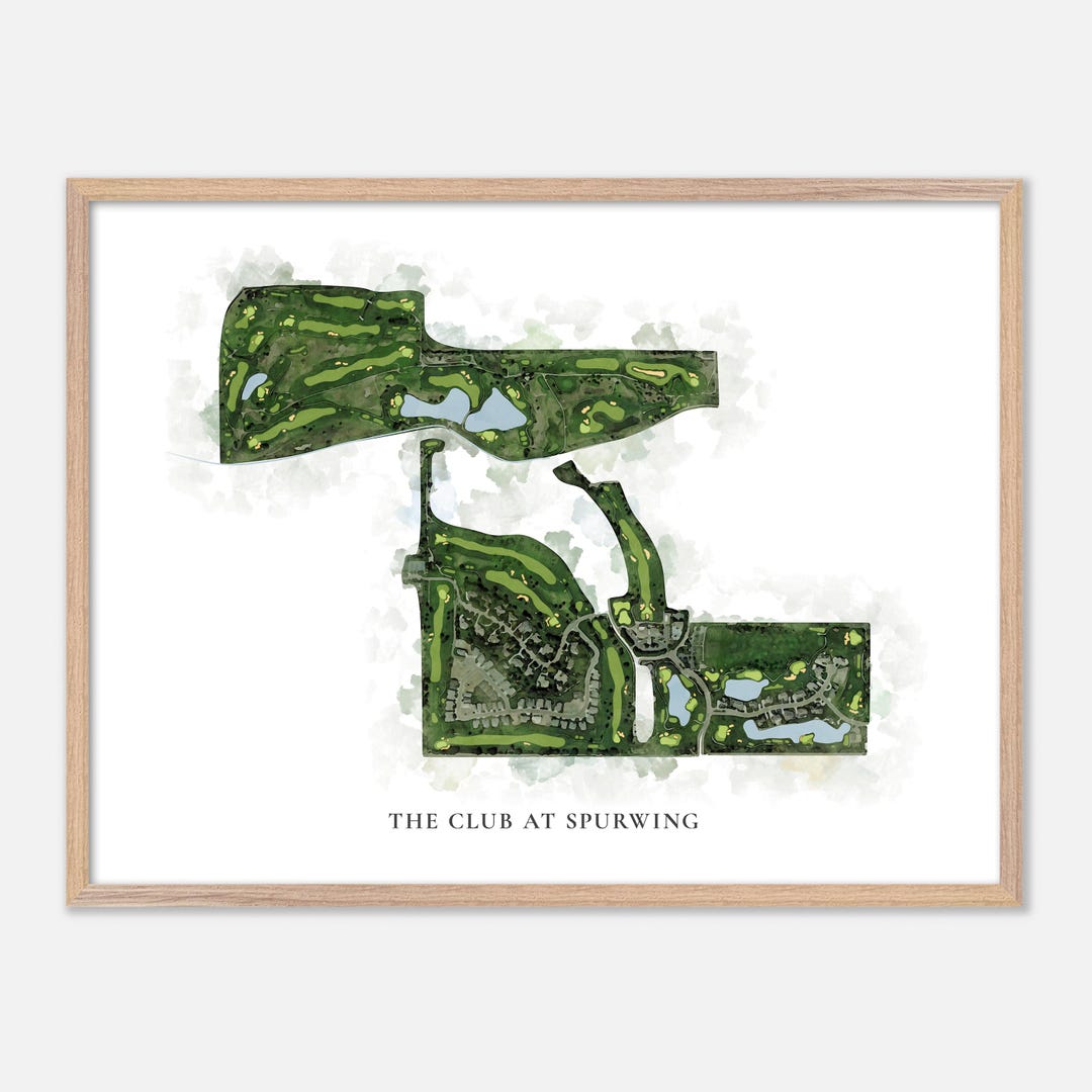 The Club at Spurwing in Meridian, Idaho - Classic Watercolor Map ...
