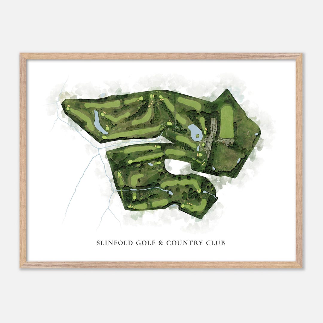 Slinfold Golf & Country Club in Slinfold, England - Classic Watercolor ...