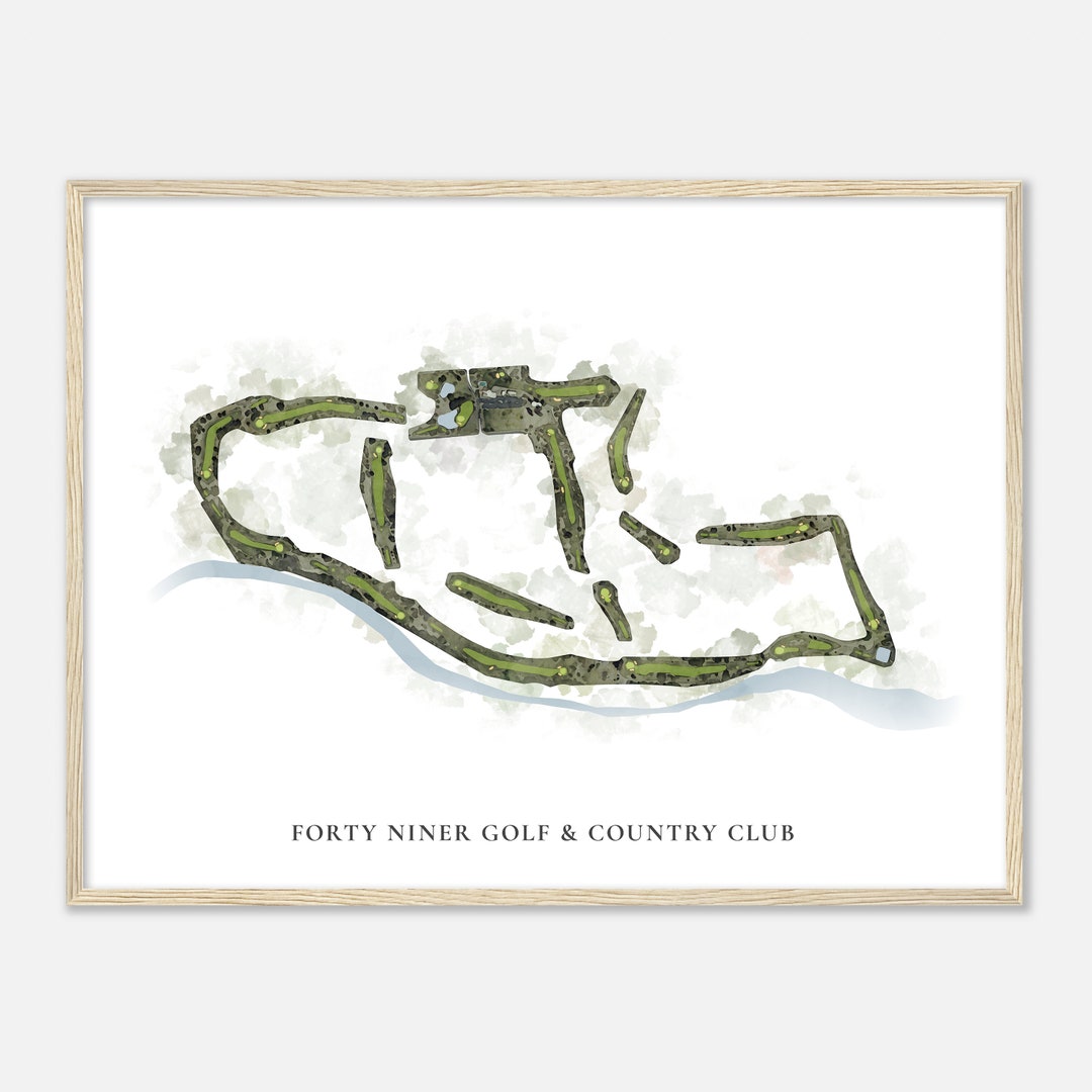 Forty Niner Golf & Country Club, Arizona - Classic Watercolor Map ...