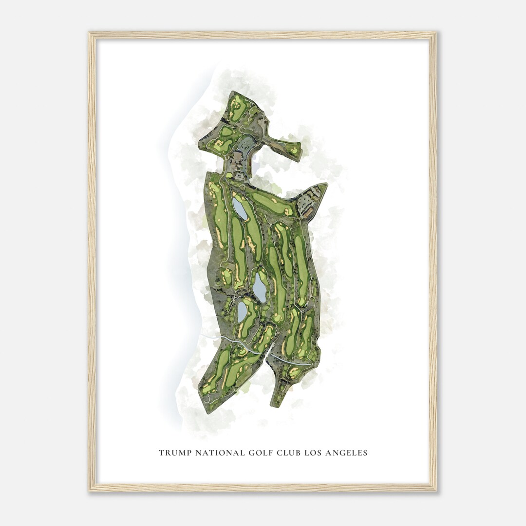 Trump National Golf Club Los Angeles, California - Classic Watercolor ...
