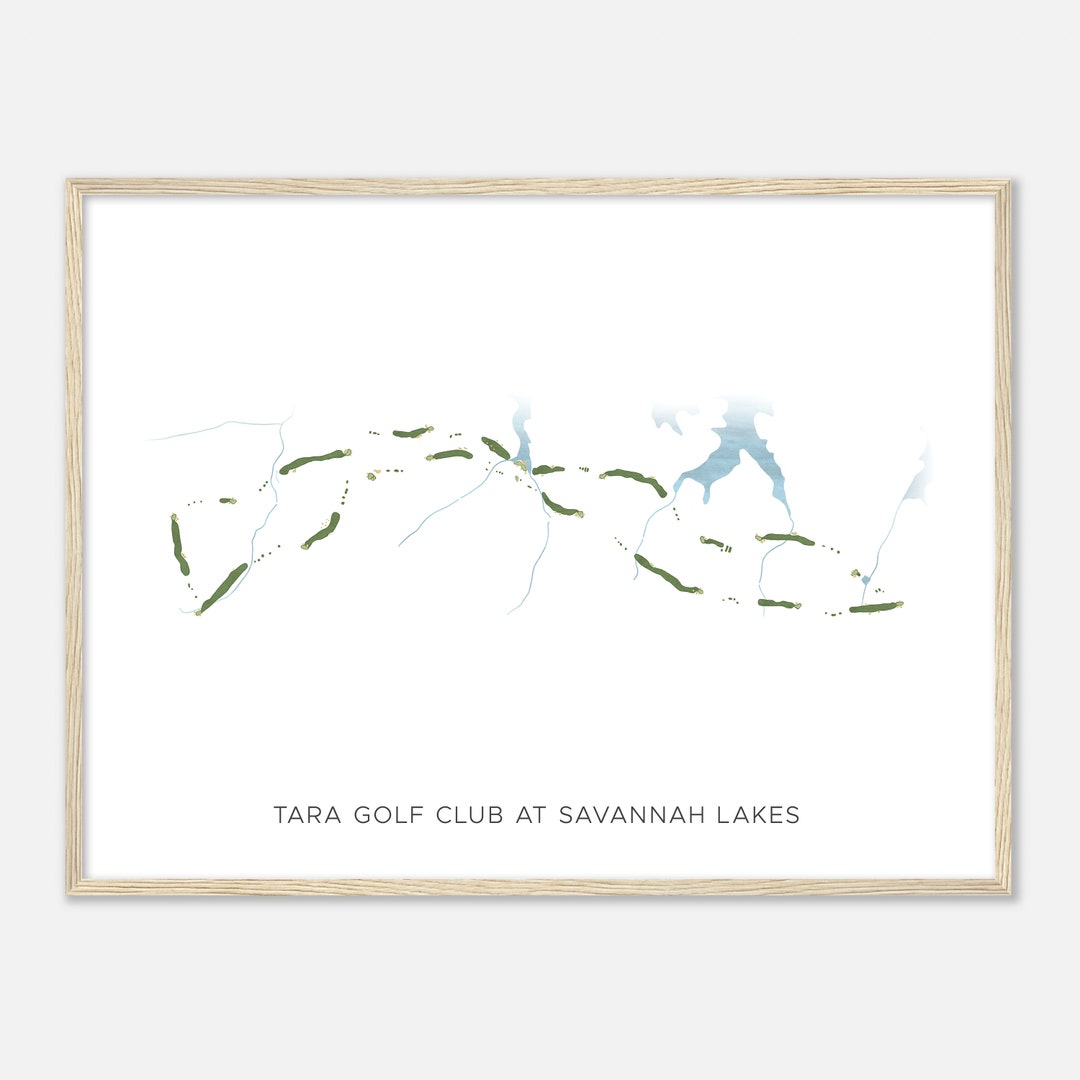 Tara Golf Club at Savannah Lakes, South Carolina - Modern Watercolor ...