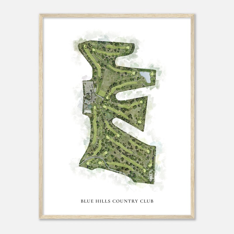 Golf Course Blue Print - Etsy