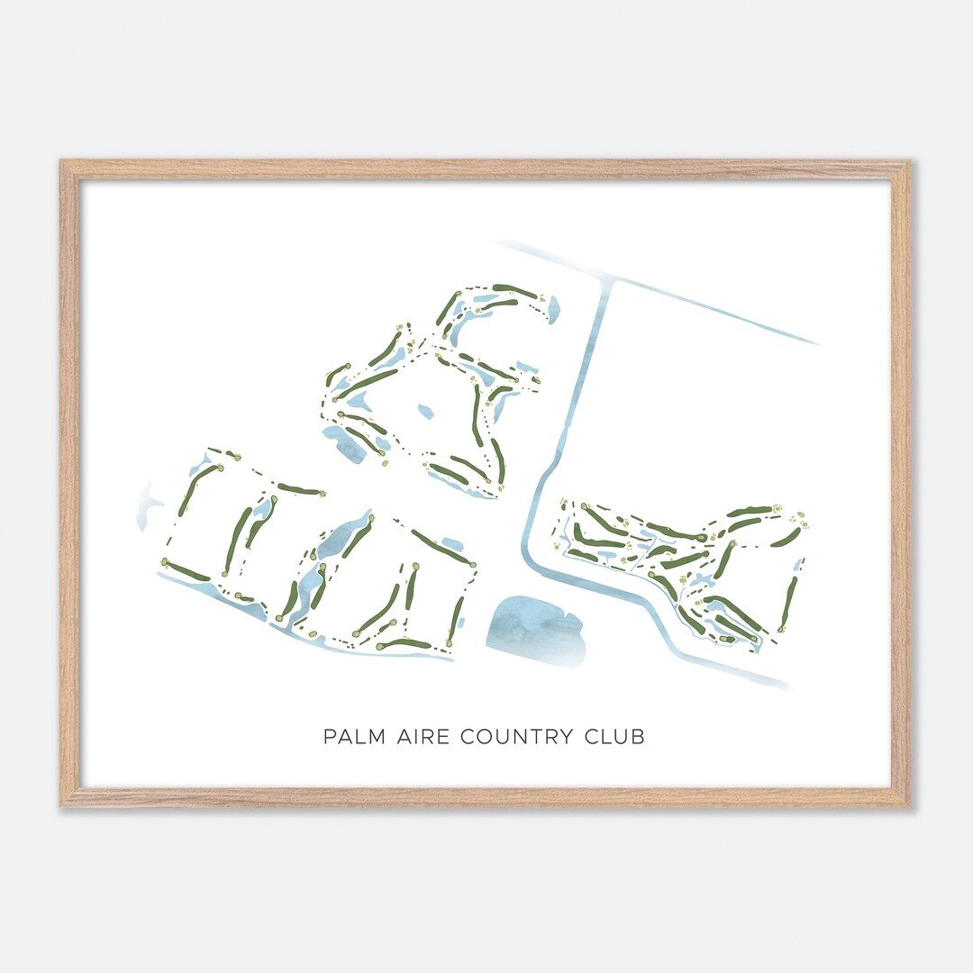 Palm Aire Country Club in Pompano Beach, Florida - Modern Watercolor ...