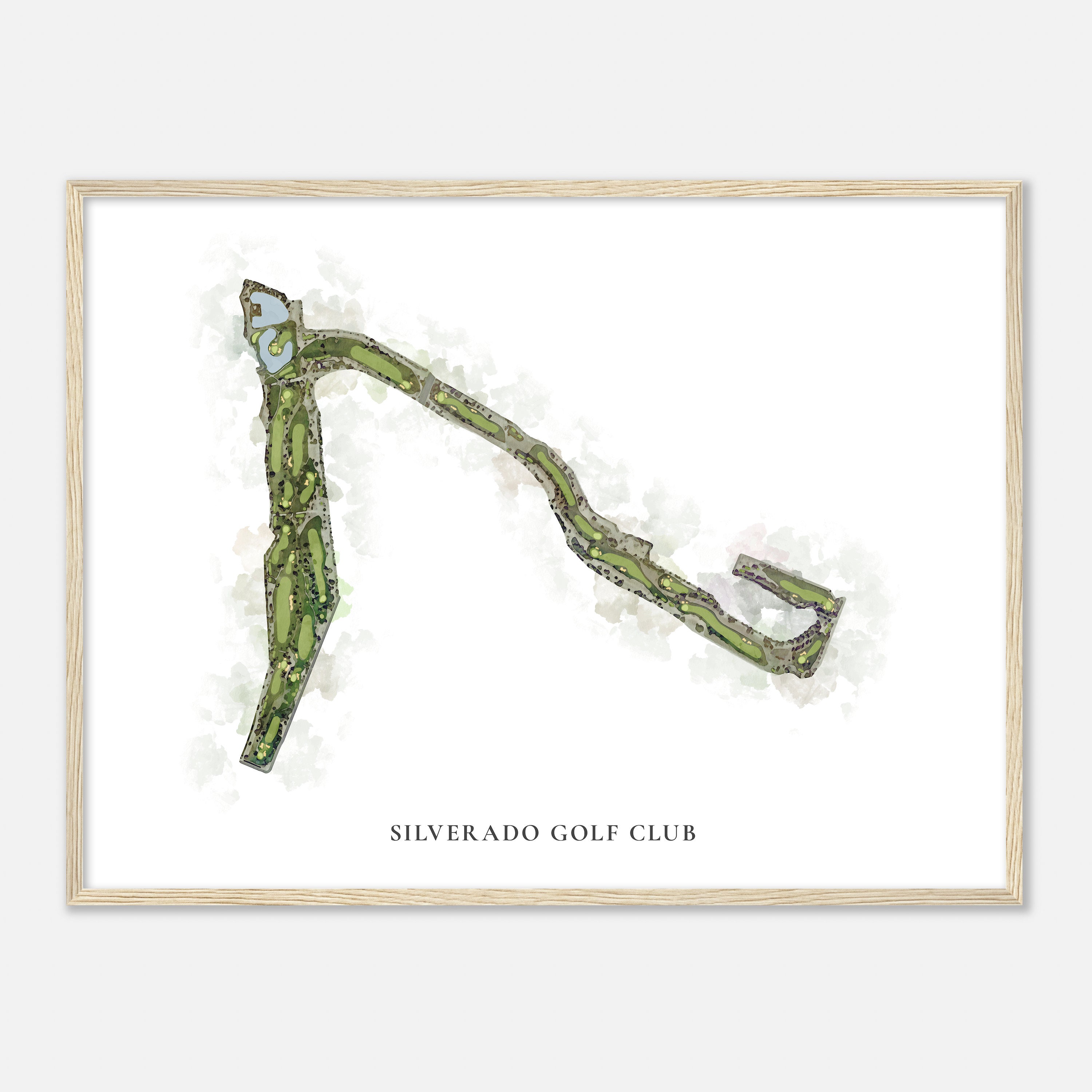 Silverado Golf Club, Arizona - Classic Watercolor Map | Golfer Gift ...