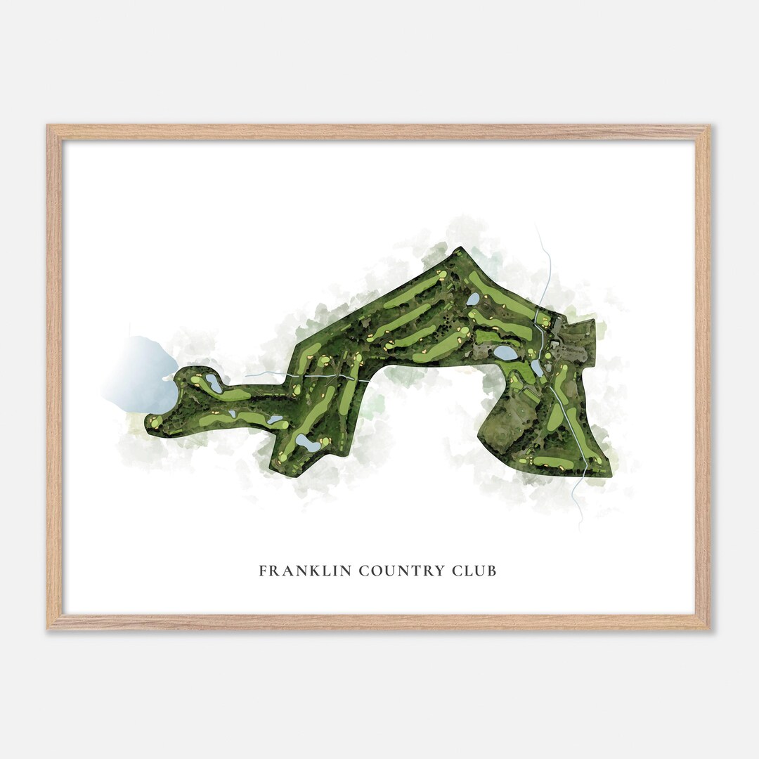 Franklin Country Club in Franklin, Massachusetts - Classic Watercolor ...
