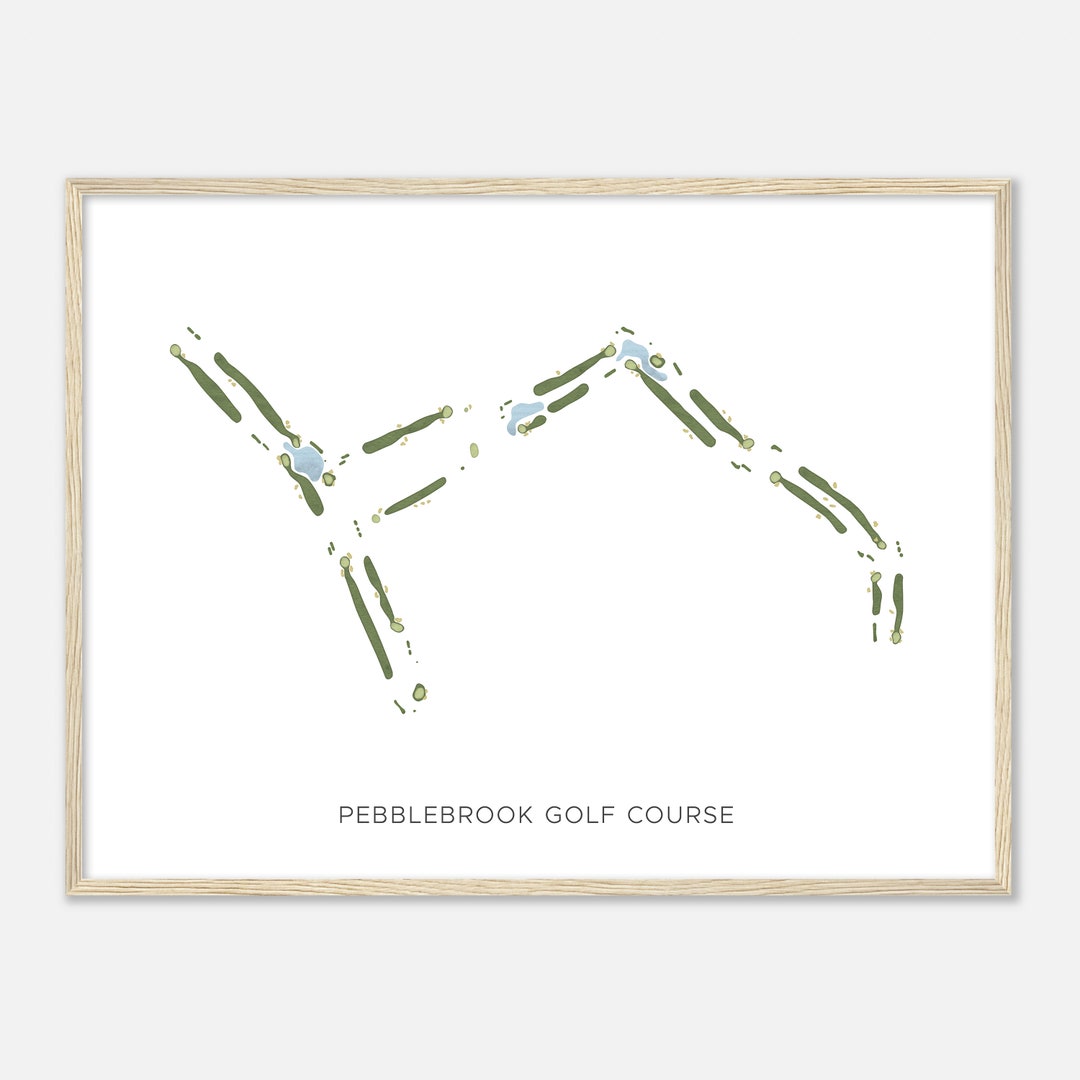 Pebblebrook Golf Course, Arizona - Modern Watercolor Map | Golfer Gift ...