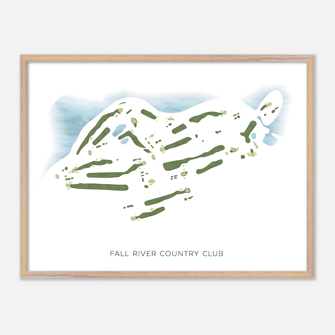 Fall River Country Club in Fall River, Massachusetts Modern Watercolor ...