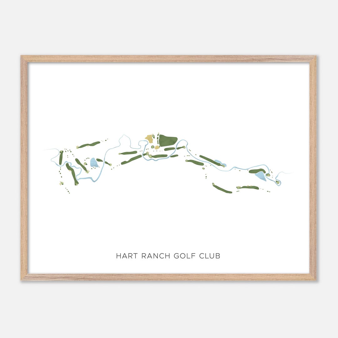 Hart Ranch Golf Club in Rapid City, South Dakota - Modern Watercolor ...
