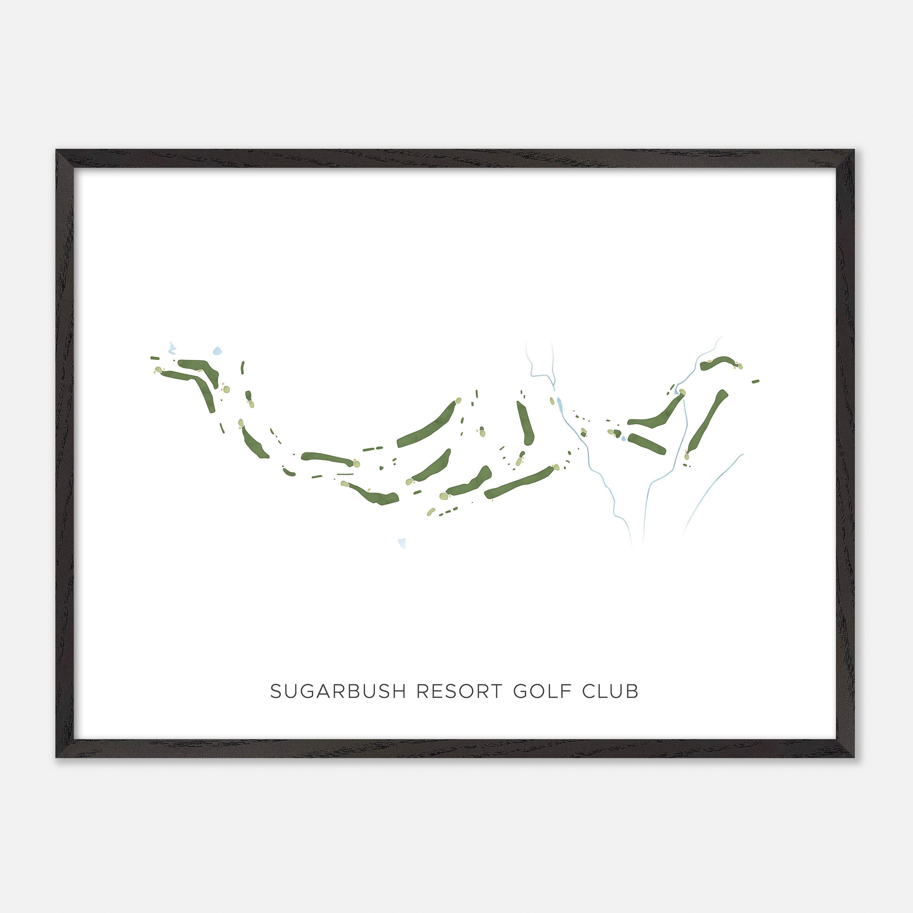 Sugarbush Resort Golf Club in Warren, Vermont - Modern Watercolor Map ...