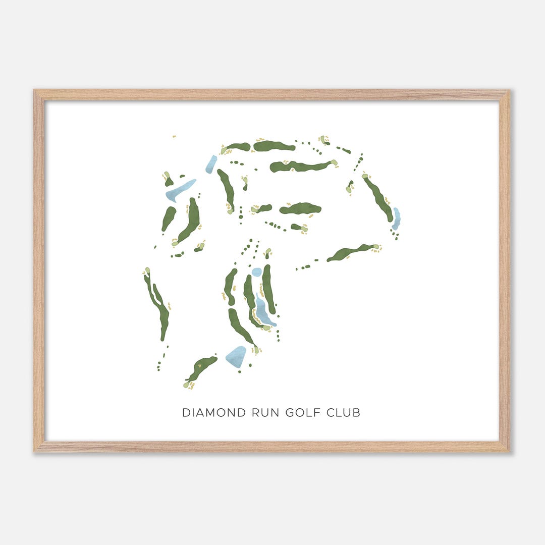 Diamond Run Golf Club in Sewickley, Pennsylvania - Modern Watercolor ...
