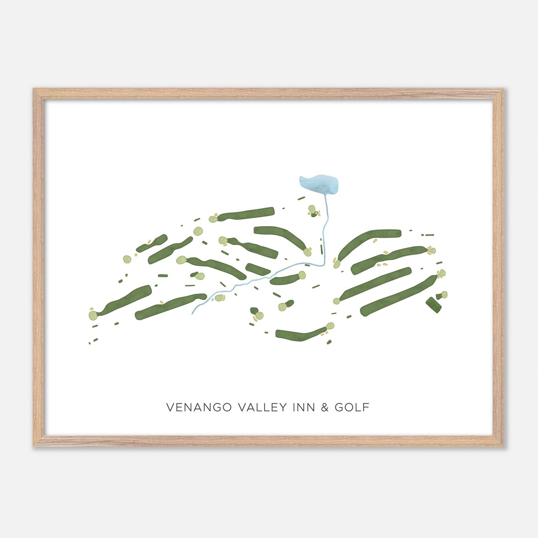 Venango Valley Inn & Golf in Venango, Pennsylvania - Modern Watercolor ...