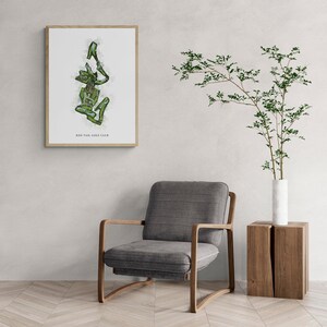 Red Tail Golf Club, Ohio - Classic Watercolor Map | Golfer Gift, Golf ...