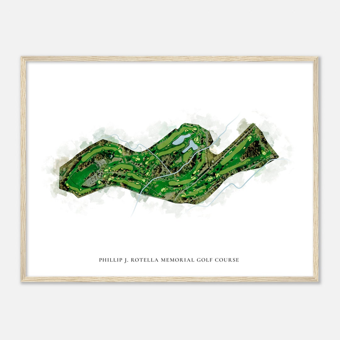Phillip J. Rotella Memorial Golf Course, New York - Classic Watercolor ...