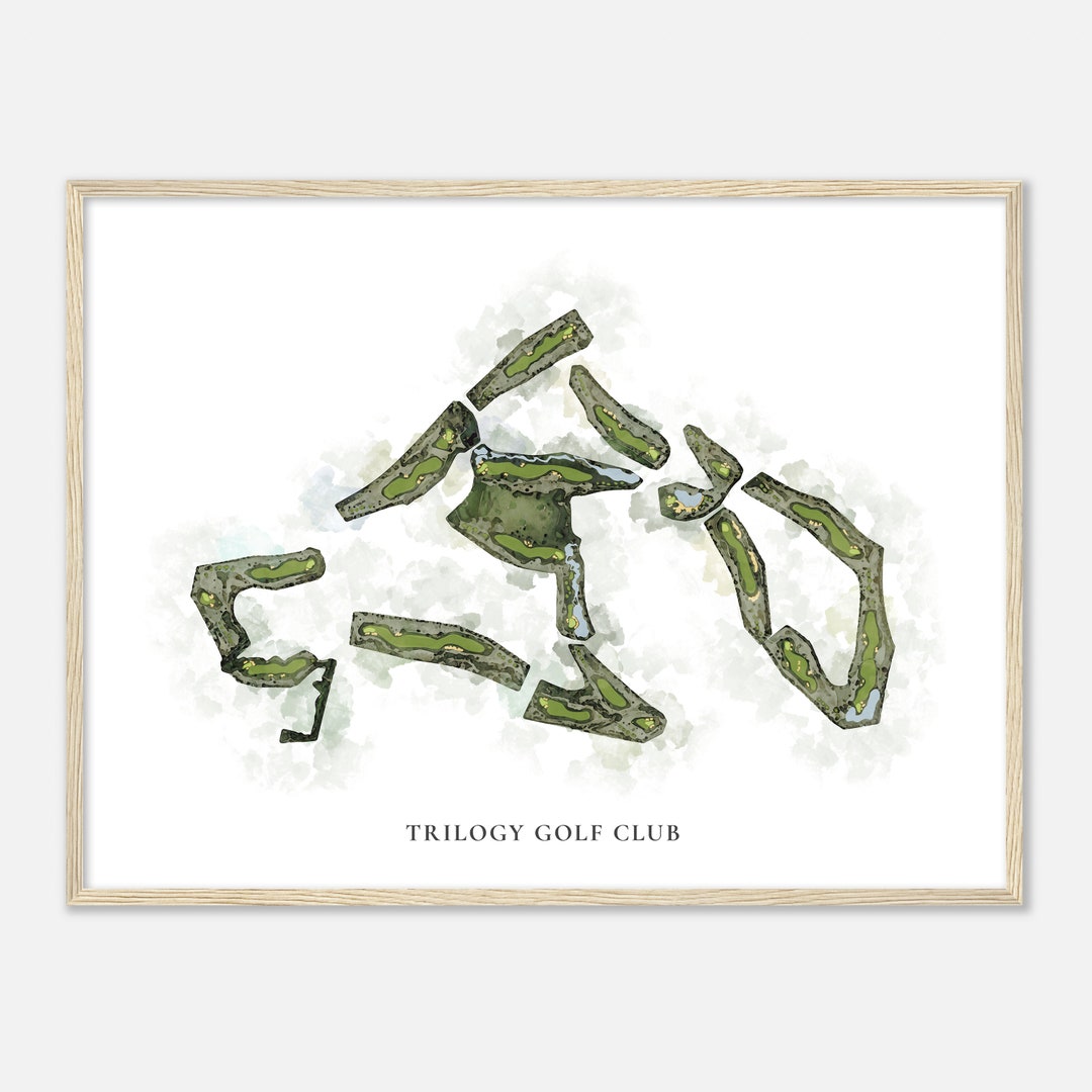 Trilogy Golf Club, Arizona - Classic Watercolor Map | Golfer Gift, Golf ...