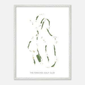 The Ranches Golf Club in Eagle Mountain, Utah - Modern Watercolor Map ...