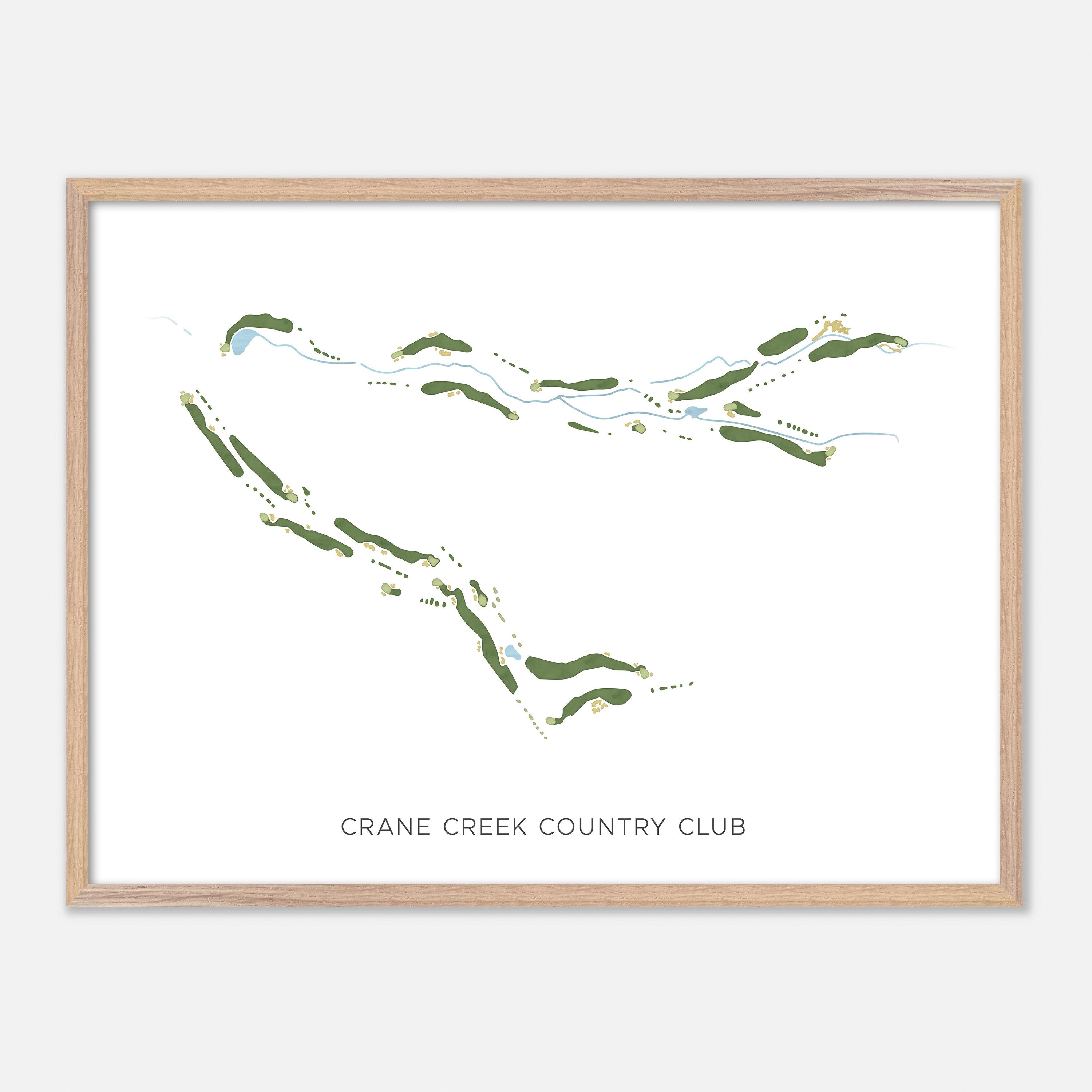 Crane Creek Country Club in Boise, Idaho - Modern Watercolor Map ...