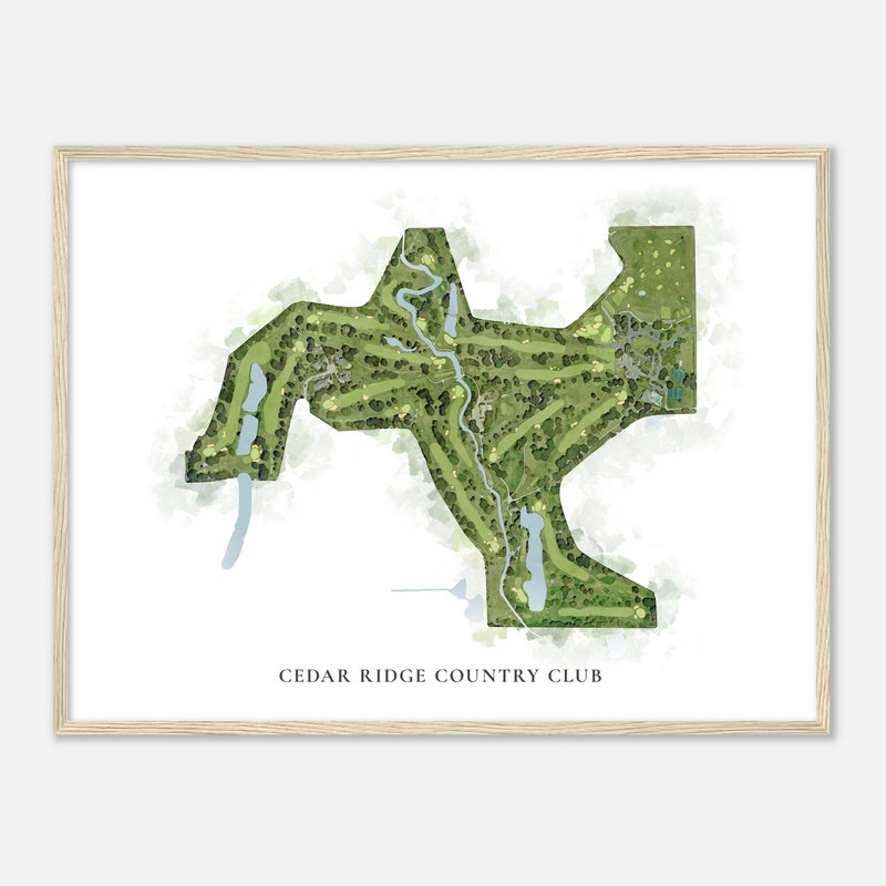Laser Cut Golf Course Map - Etsy