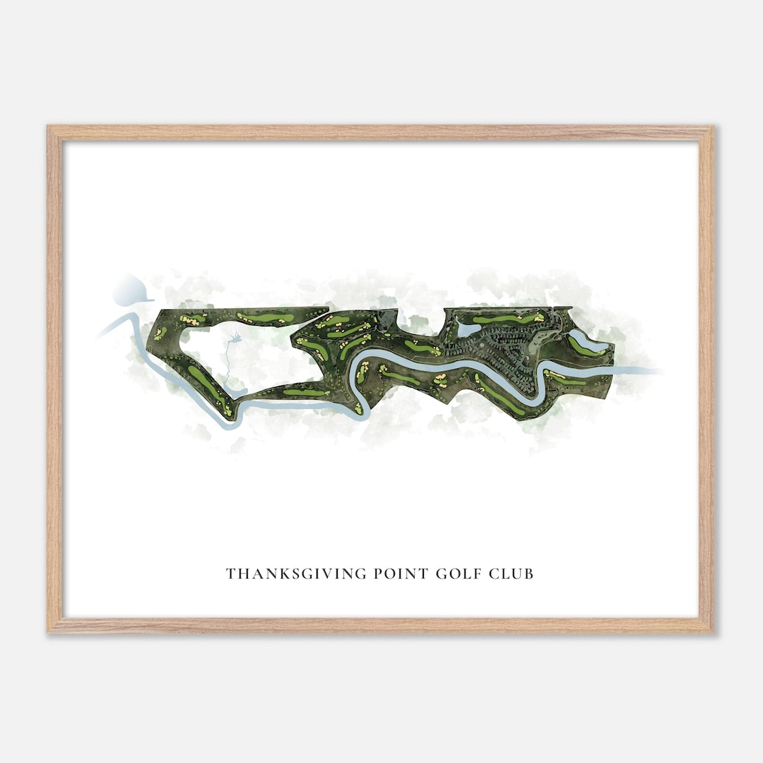 Thanksgiving Point Golf Club in Lehi, Utah - Klassische Aquarell Karte ...