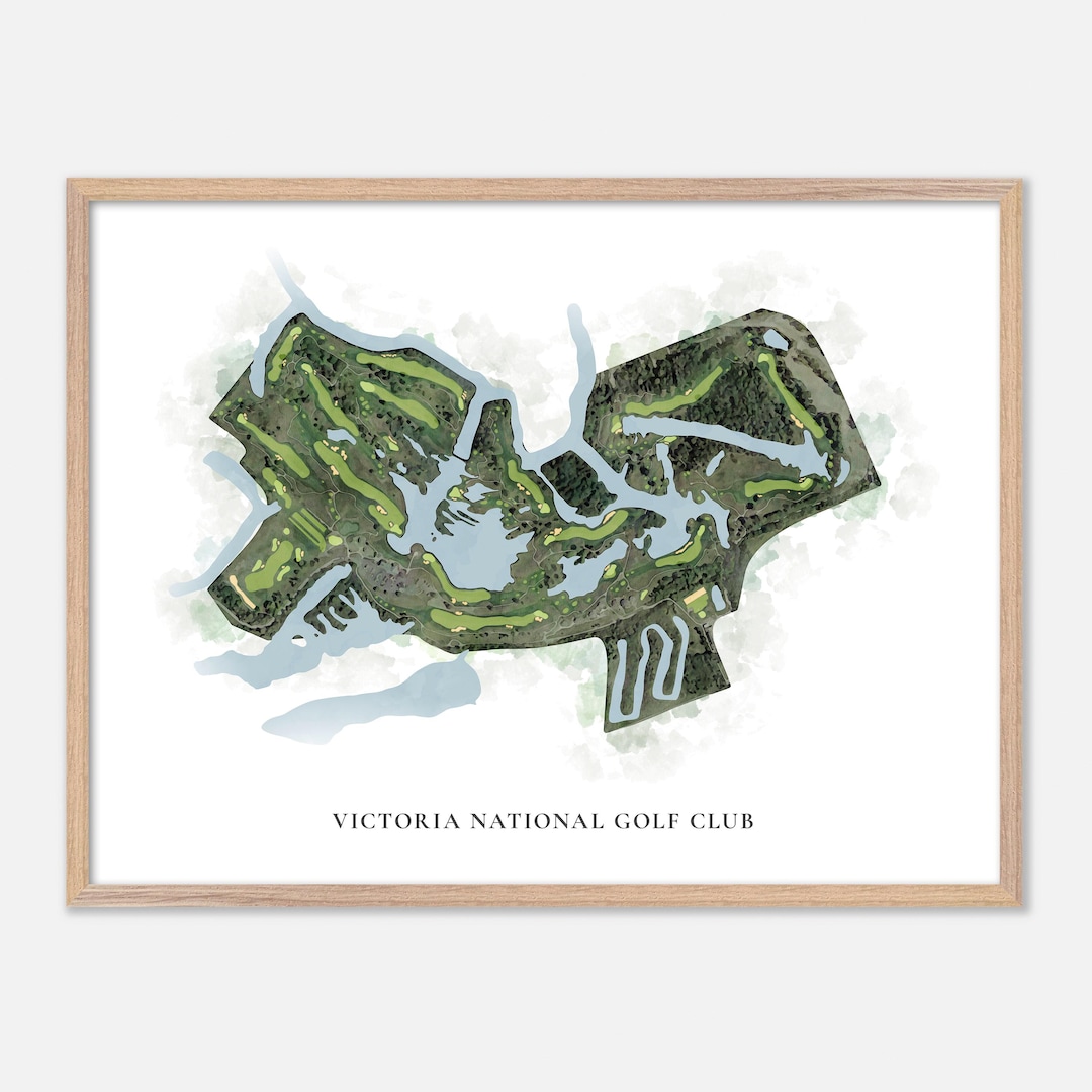 Victoria National Golf Club in Newburgh, Indiana - Classic Watercolor ...