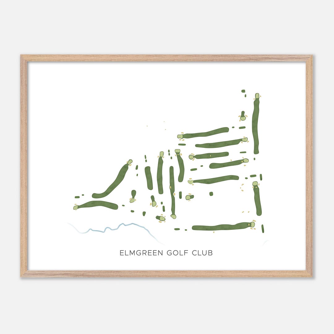 Elmgreen Golf Club in Dublin, Ireland - Modern Watercolor Map | Golfer ...