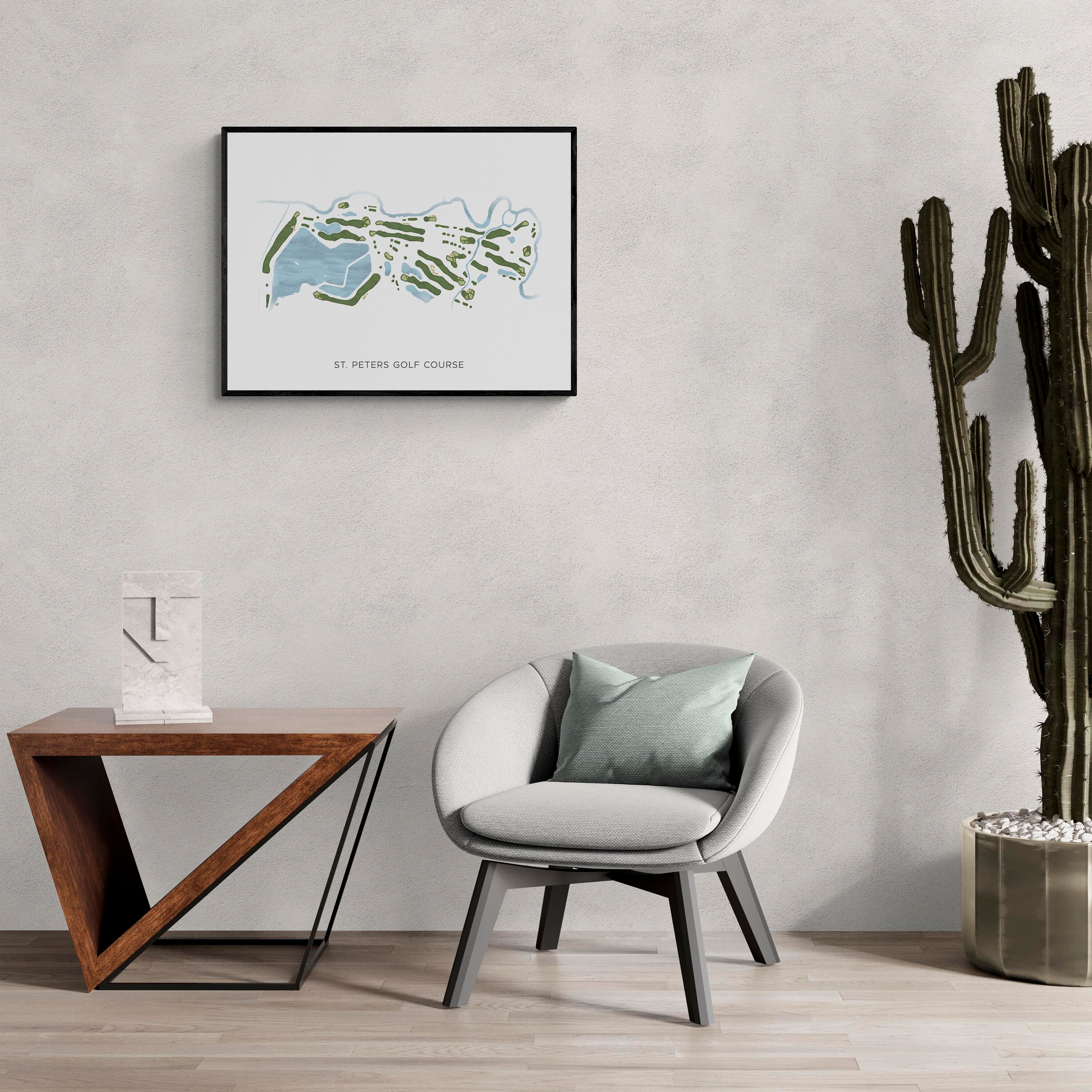 St. Peters Golf Course, Missouri - Modern Watercolor Map | Golfer Gift ...