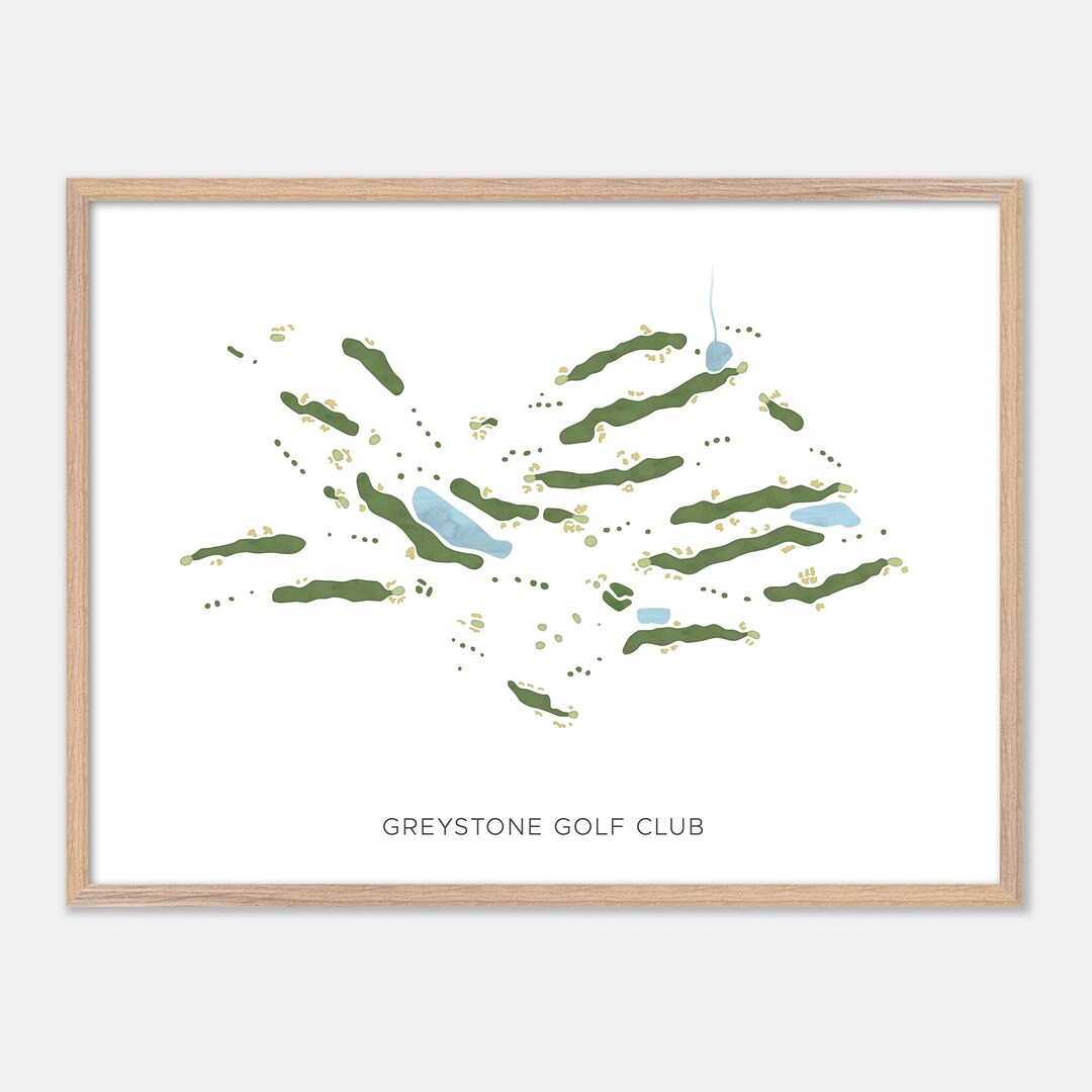 Greystone Golf Club in Milton, Canada - Modern Watercolor Map | Golfer ...