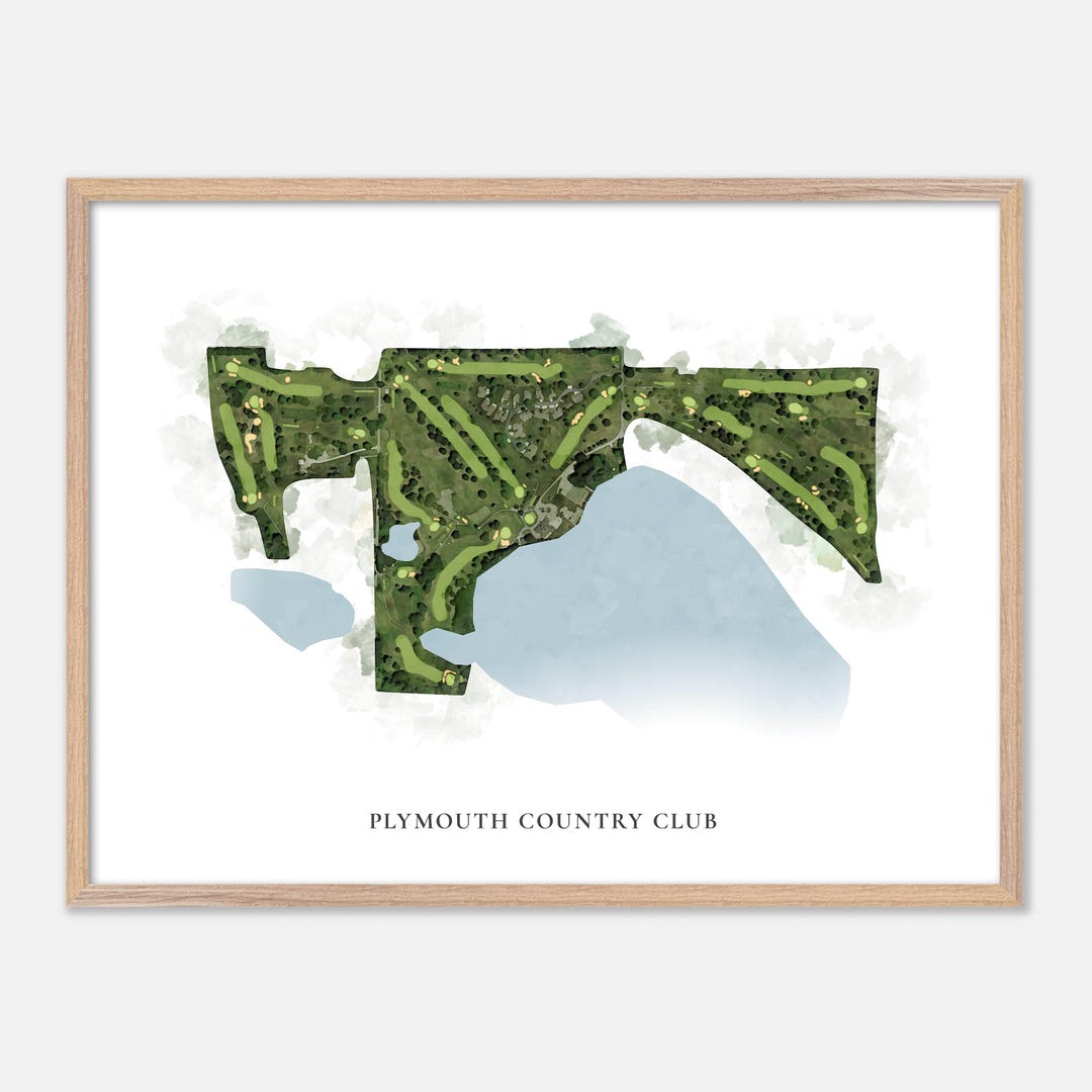 Plymouth Country Club in Plymouth, Indiana - Classic Watercolor Map ...