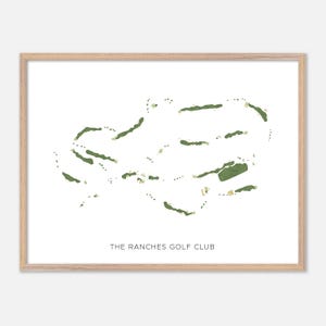The Ranches Golf Club in Eagle Mountain, Utah - Modern Watercolor Map ...