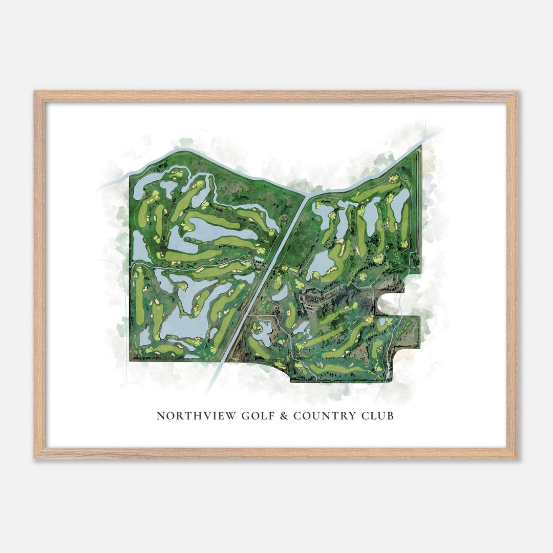 Northview Golf & Country Club in Surrey, Canada - Classic Watercolor ...