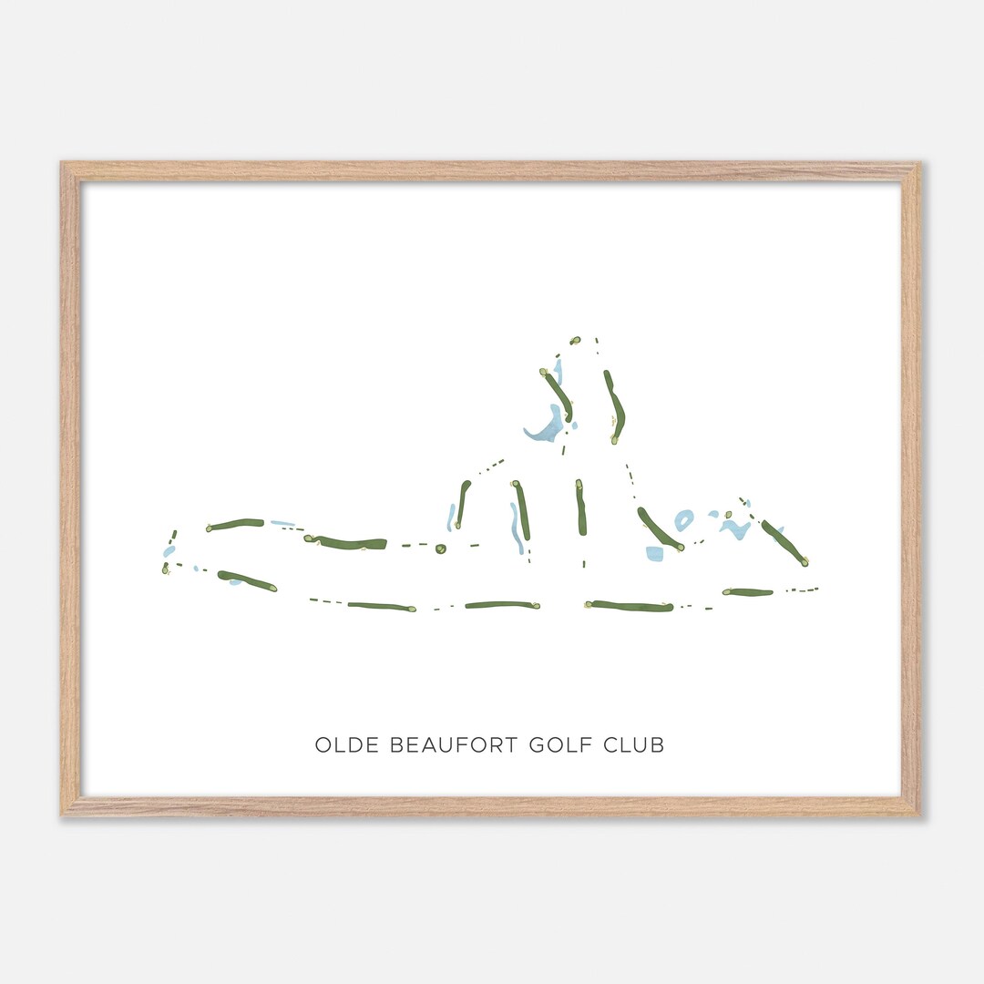Olde Beaufort Golf Club in Beaufort, South Carolina - Modern Watercolor ...