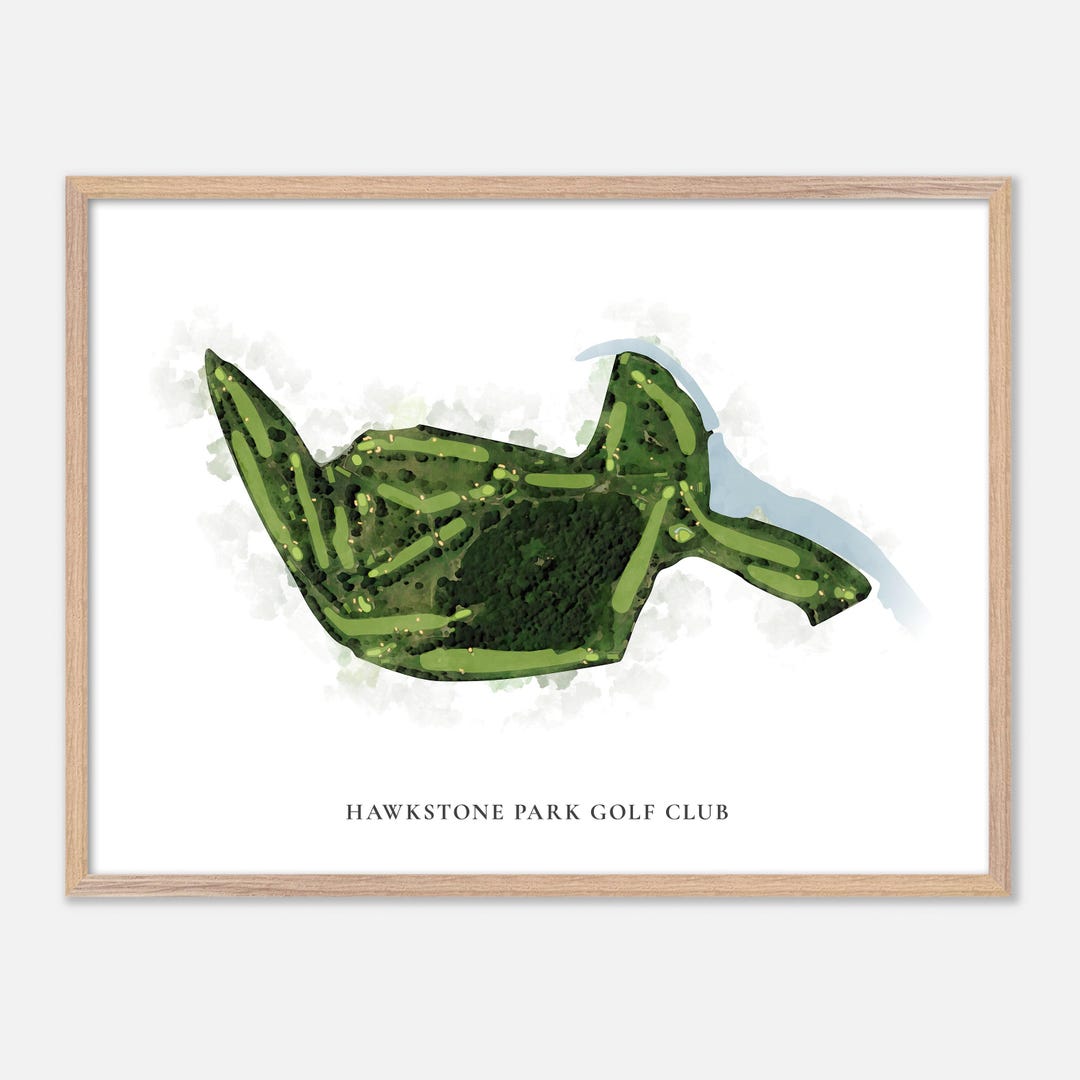 Hawkstone Park Golf Club, England - Classic Watercolor Map | Golfer ...