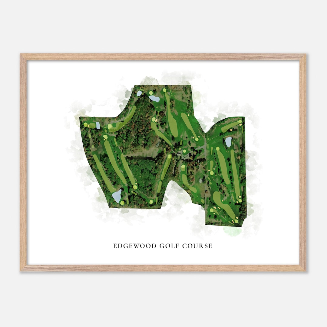 Edgewood Golf Course in Southwick, Massachusetts - Classic Watercolor ...