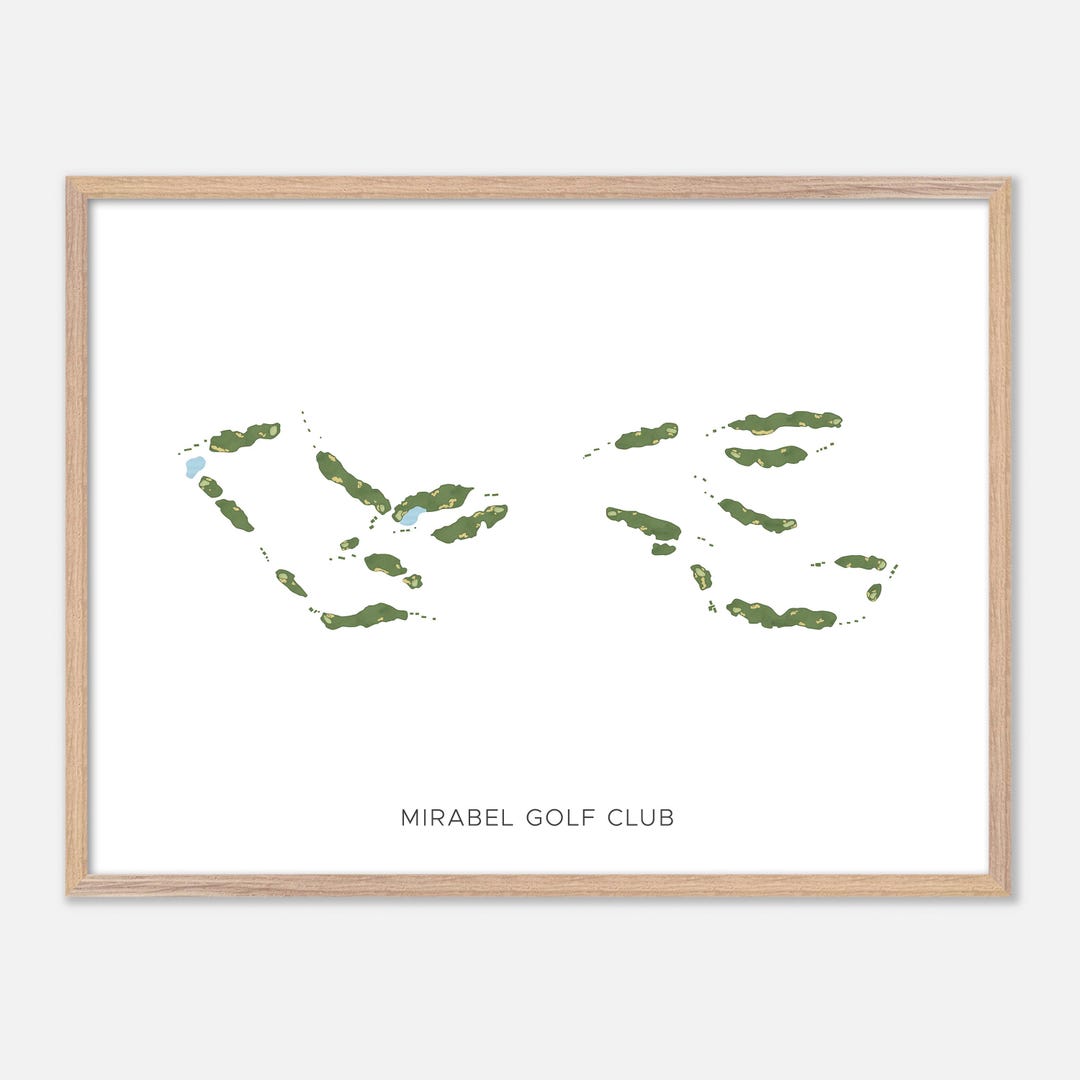 Mirabel Golf Club in Scottsdale, Arizona - Modern Watercolor Map ...