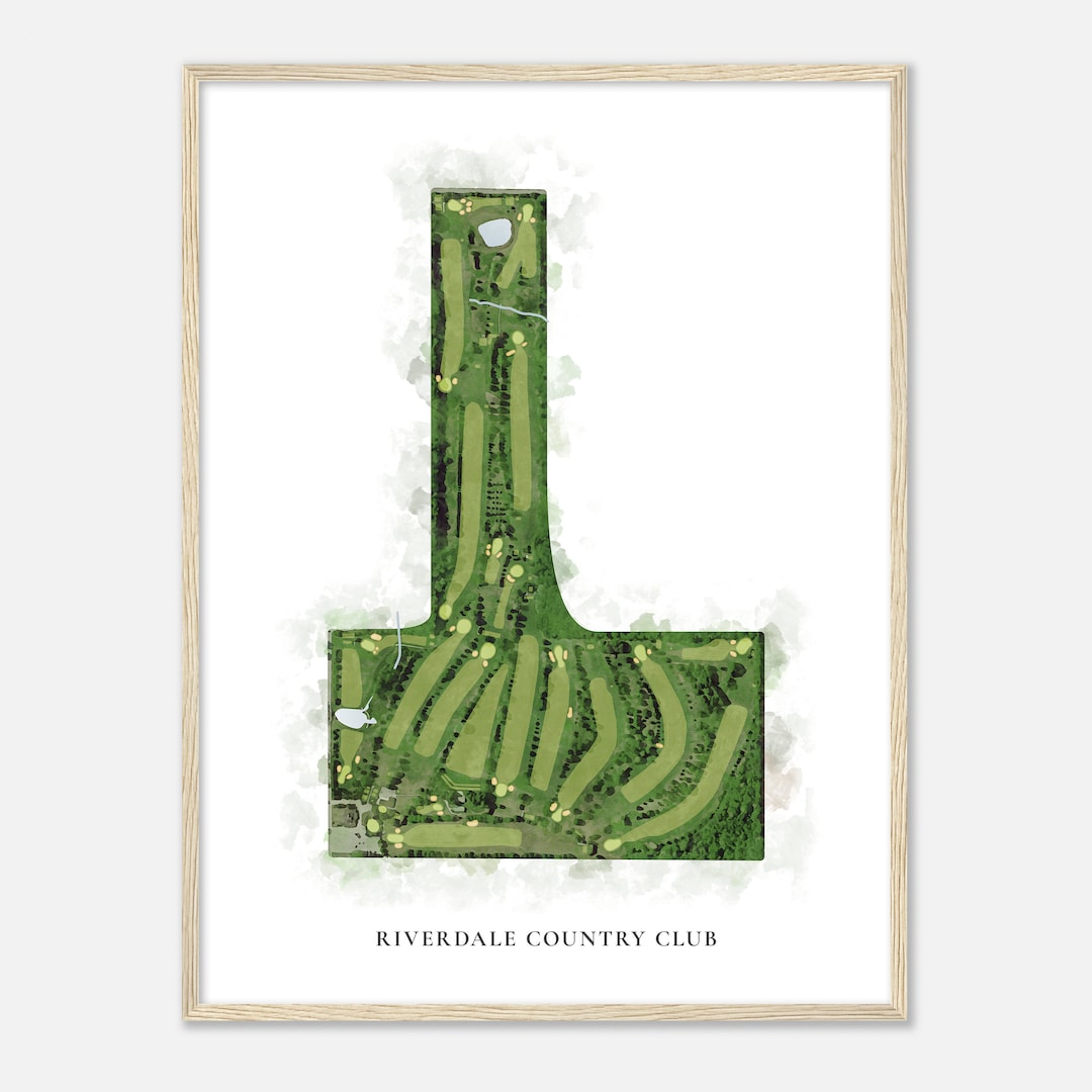 Riverdale Country Club, Wisconsin - Classic Watercolor Map | Golfer ...