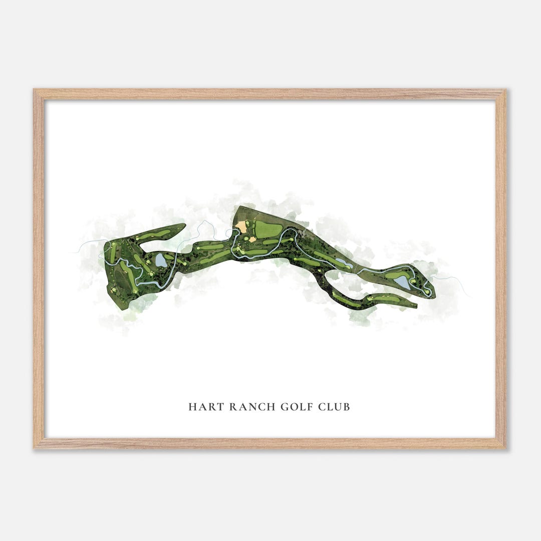 Hart Ranch Golf Club in Rapid City, South Dakota - Classic Watercolor ...