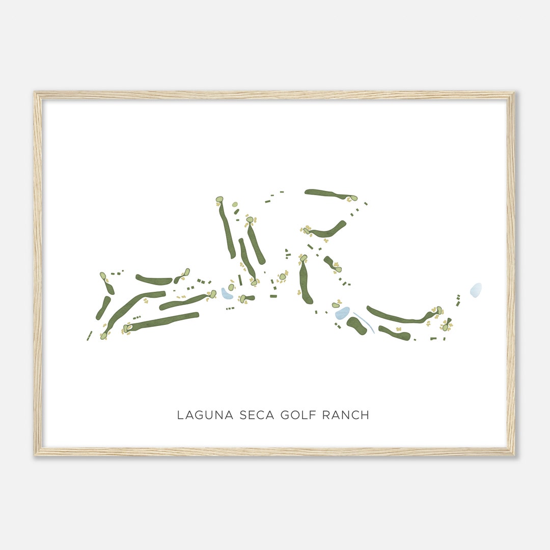 Laguna Seca Golf Ranch, California - Modern Watercolor Map | Golfer ...