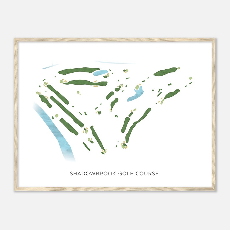 Shadowbrook Golf Course, Pennsylvania - Modern Watercolor Map | Golfer ...