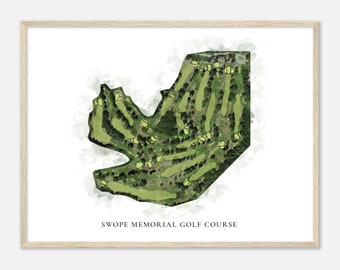 St. Peters Golf Course, Missouri - Modern Watercolor Map | Golfer Gift ...