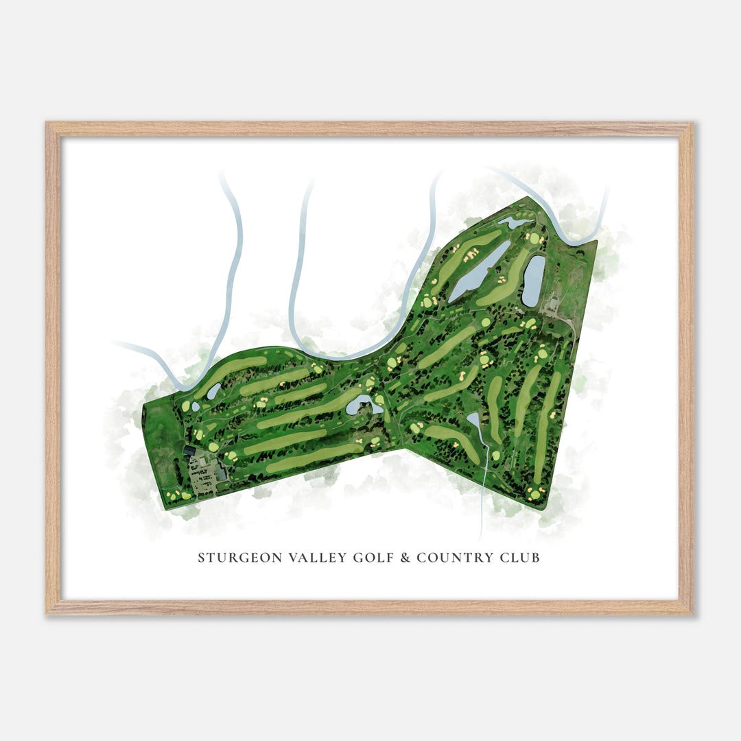 Sturgeon Valley Golf & Country Club in , Canada - Classic Watercolor ...