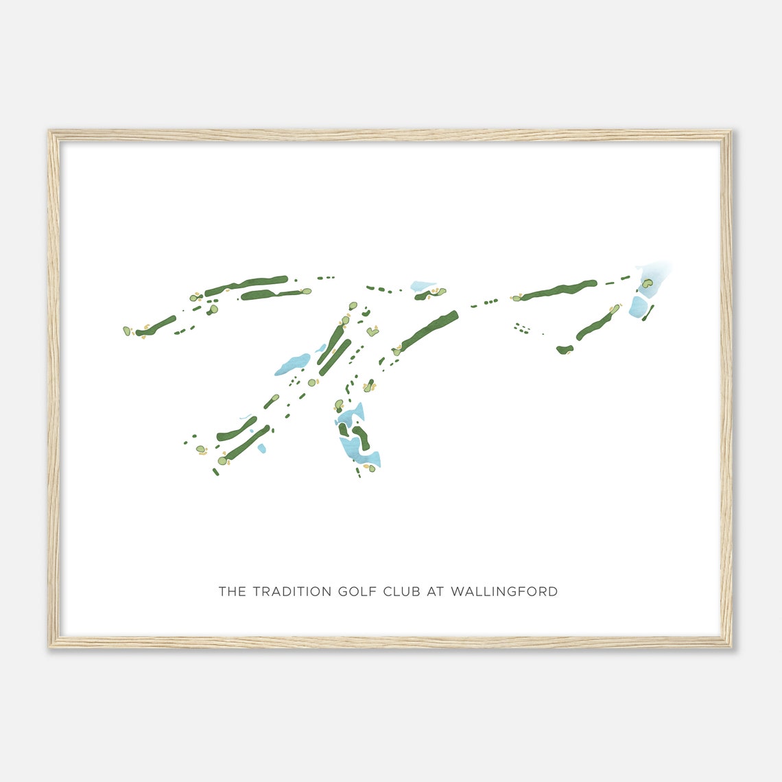 The Tradition Golf Club at Wallingford, Connecticut - Modern Watercolor ...
