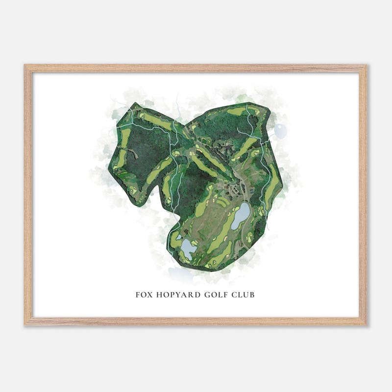 Fox Golf Print - Etsy