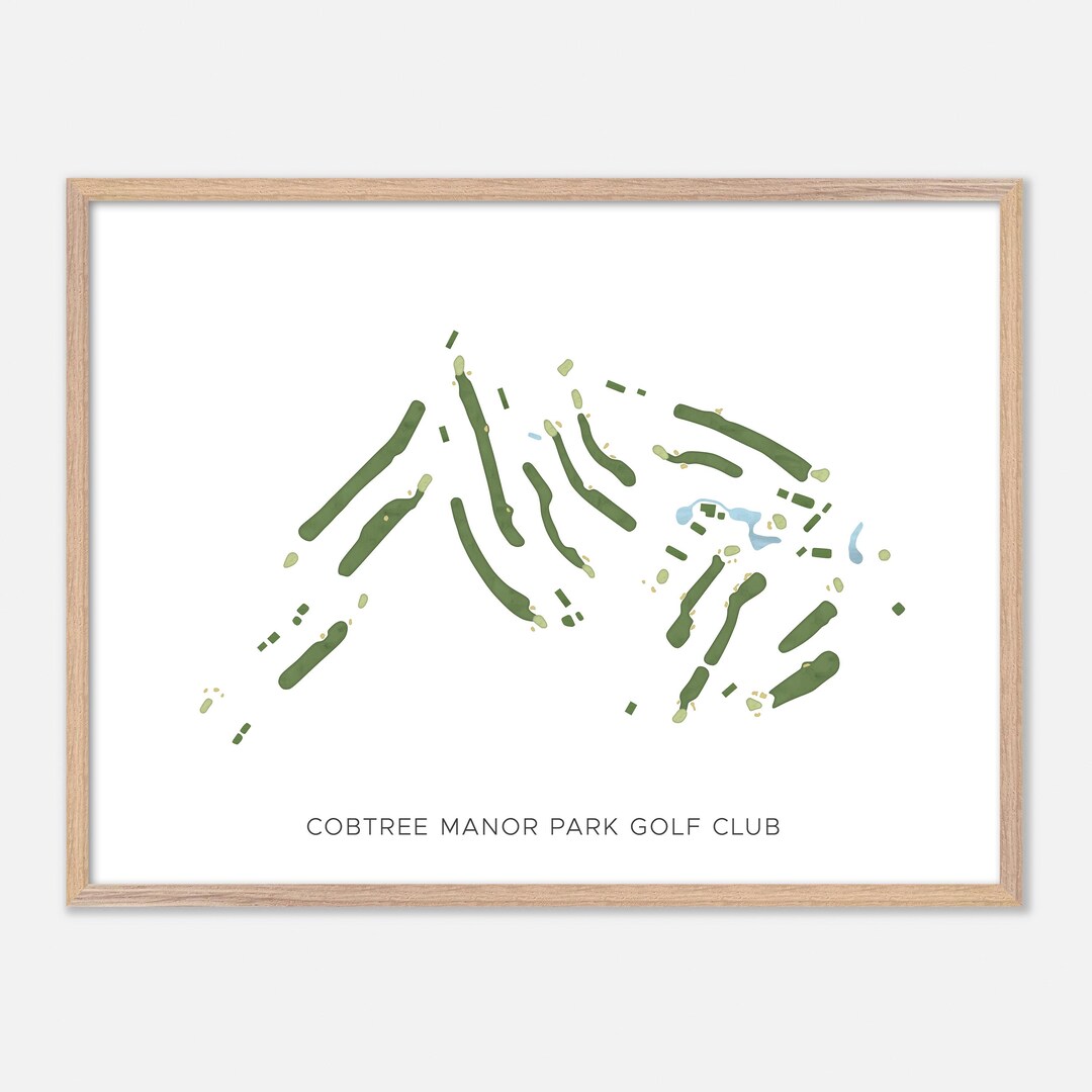 Cobtree Manor Park Golf Club, England - Modern Watercolor Map | Golfer ...