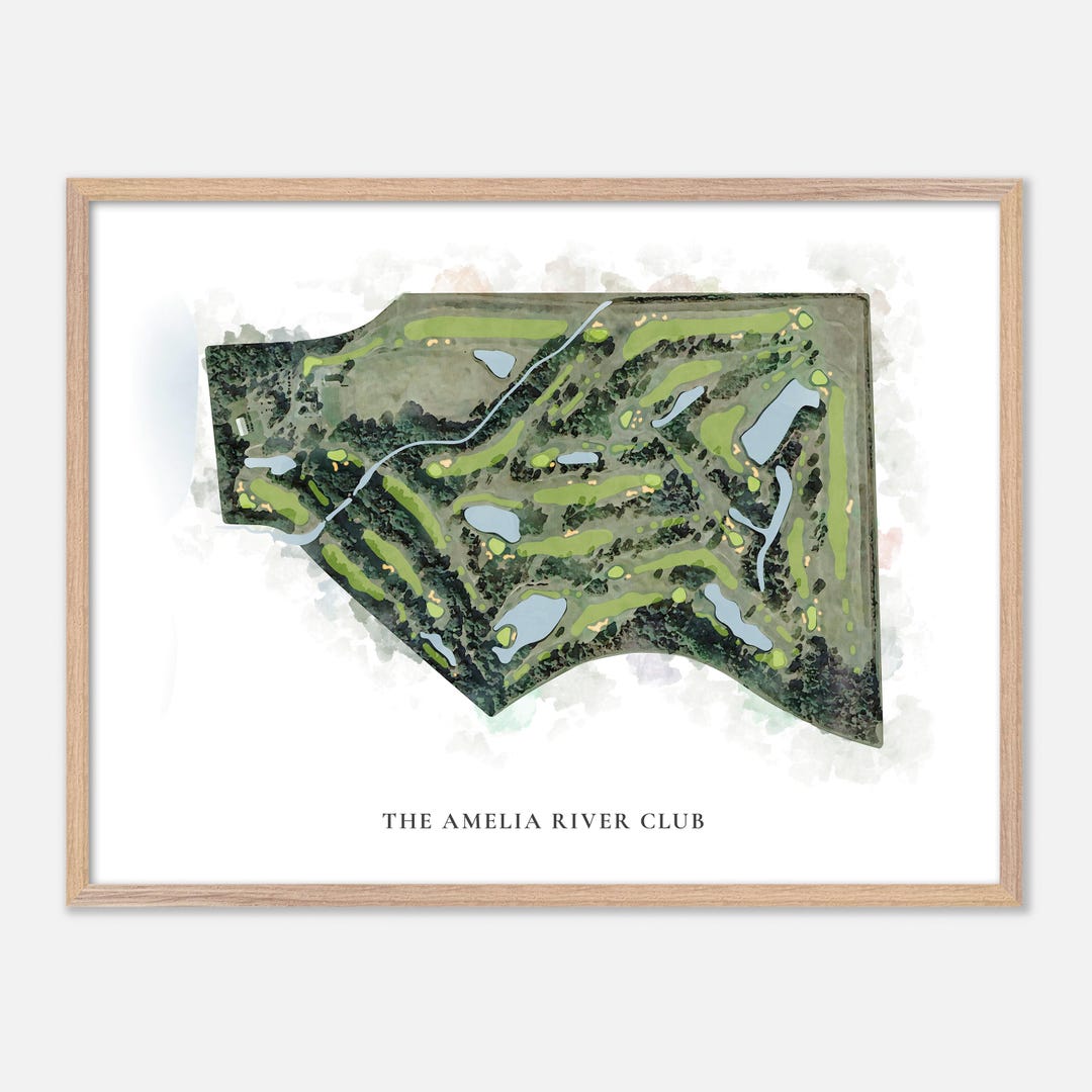 The Amelia River Club in Amelia Island, Florida - Classic Watercolor ...