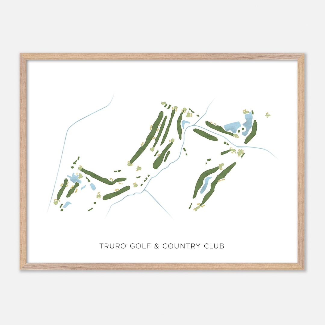 Truro Golf & Country Club in Truro, Canada - Modern Watercolor Map ...
