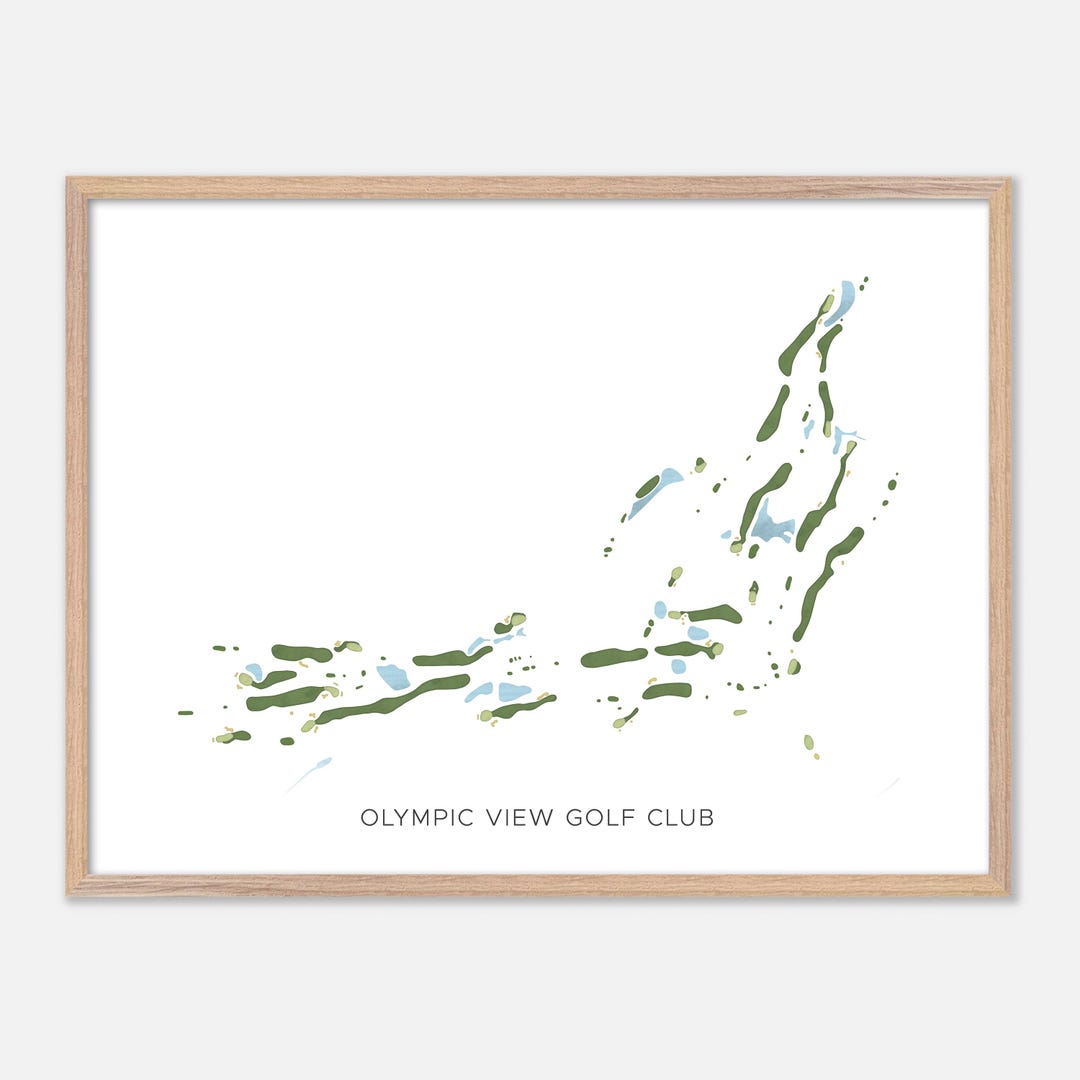 Olympic View Golf Club in , Canada - Modern Watercolor Map | Golfer ...