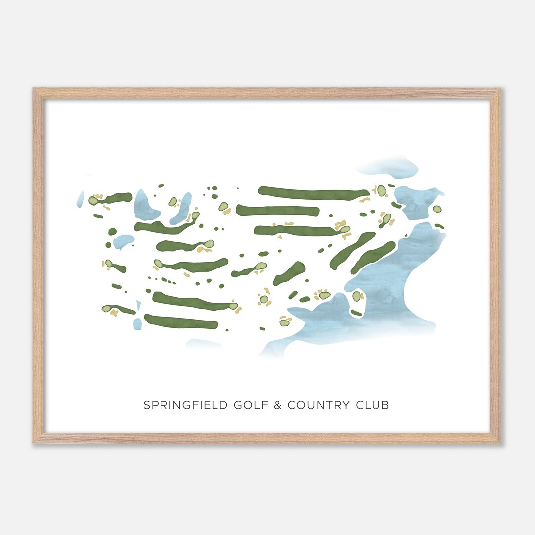 Springfield Golf & Country Club in Guelph, Canada - Modern Watercolor ...