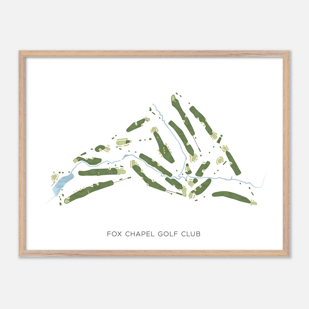 Fox Chapel Golf Club in Pittsburgh, Pennsylvania - Modern Watercolor ...