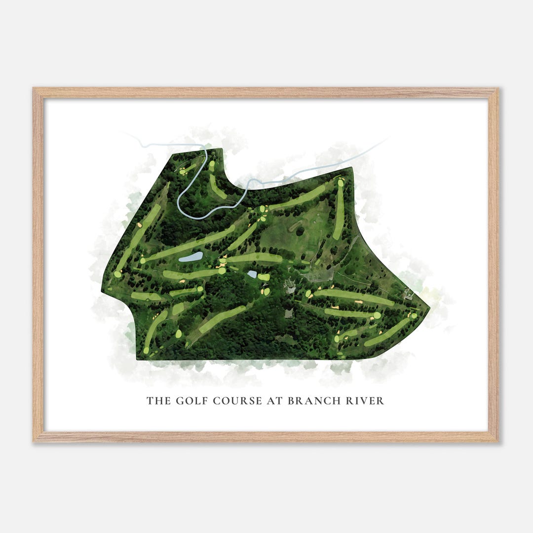 The Golf Course at Branch River in Cato, Wisconsin - Classic Watercolor ...