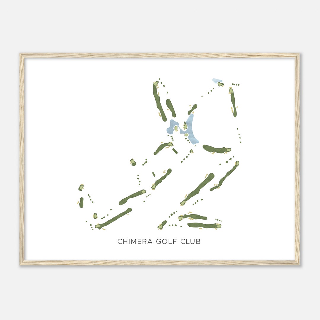 Chimera Golf Club, Nevada - Modern Watercolor Map | Golfer Gift, Golf ...